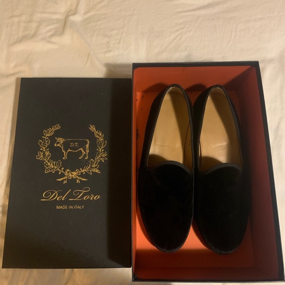 Del Toro | Shoes | Size 5 Black Velvet Del Toro Loafers | Poshmark